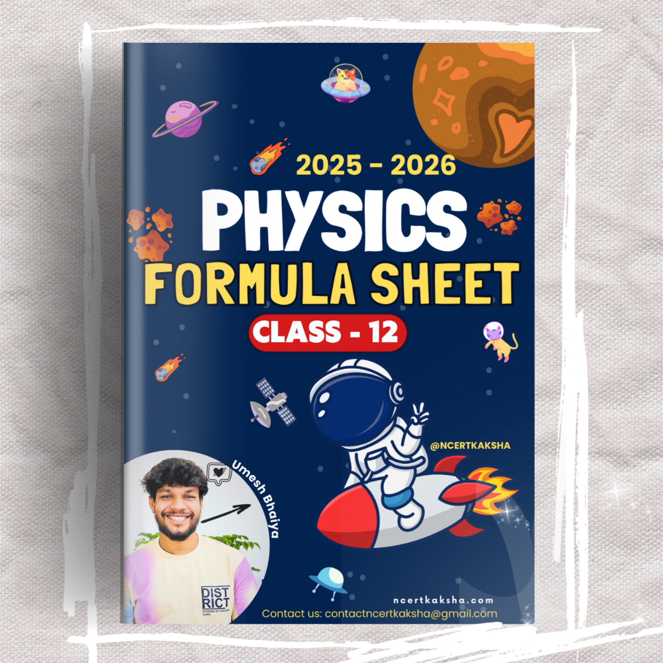 Class 12 Physics Formula Sheet / Book / Topper's Notes 2025-2026 by Nc ...